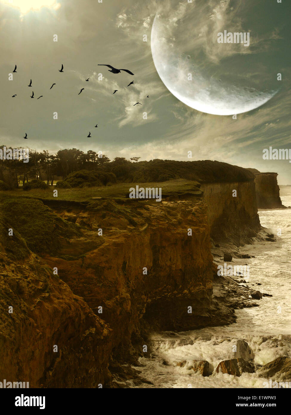 Moon fantasy hi-res stock photography and images - Alamy