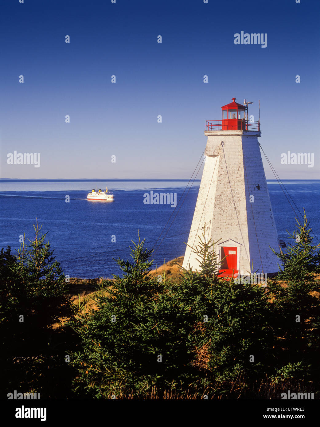 Swallowtail lightstation and the grand manan ferry hi-res stock ...