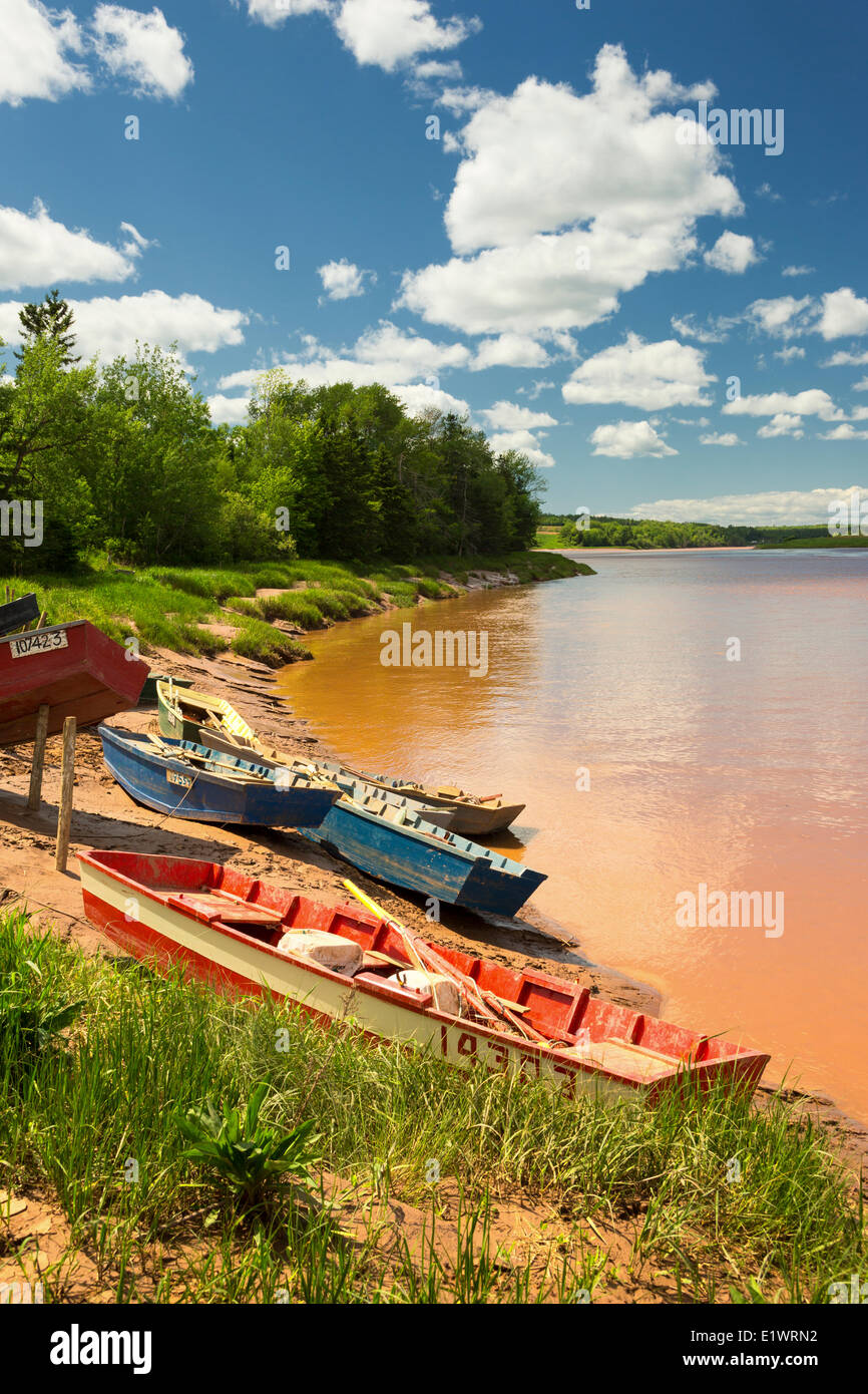 Wooden punts, Schubenacadie River, Nova Scotia, Canada Stock Photo - Alamy