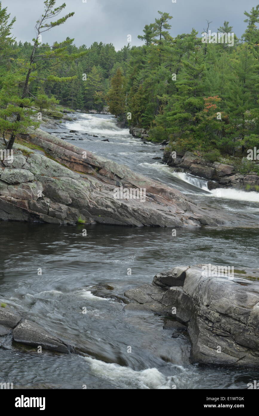 Five Finger Rapids, French River, Ontario Stock Photo - Alamy