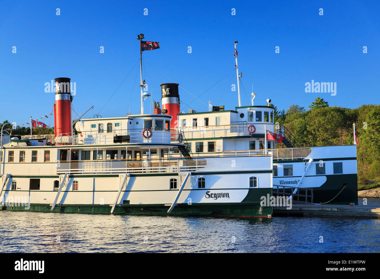 R.M.S. Segwun and Wenonah II Steamships on Lake Muskoka, Gravenhurst ...