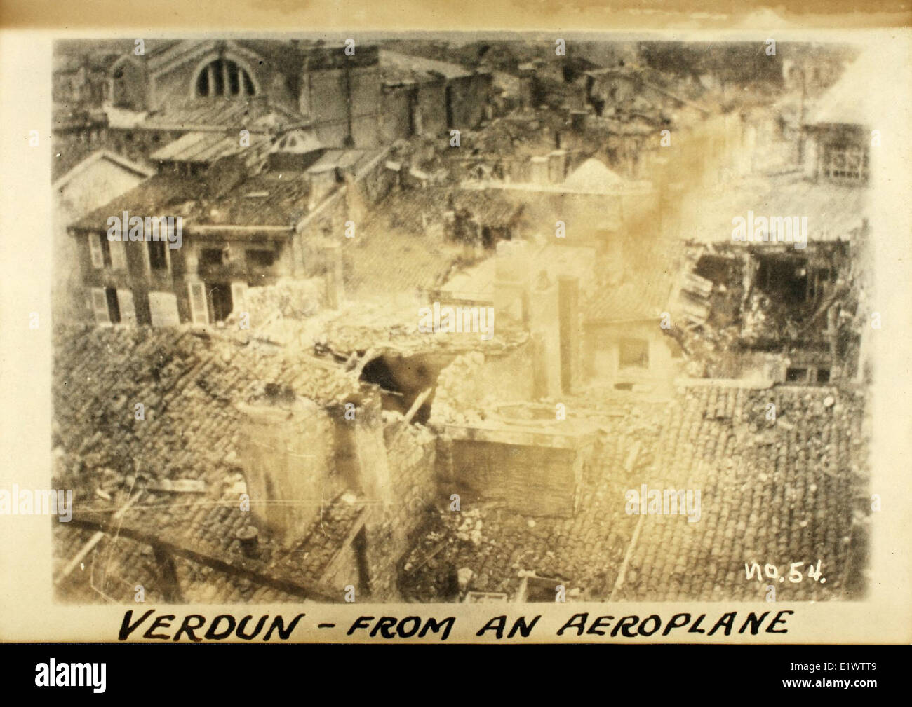 This aerial view from World War I shows the scale of aerial combat and ...