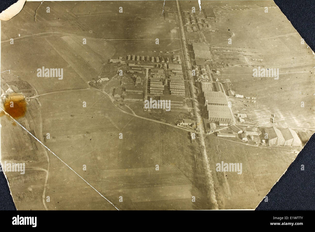 This aerial view from World War I captures the scale and intensity of ...