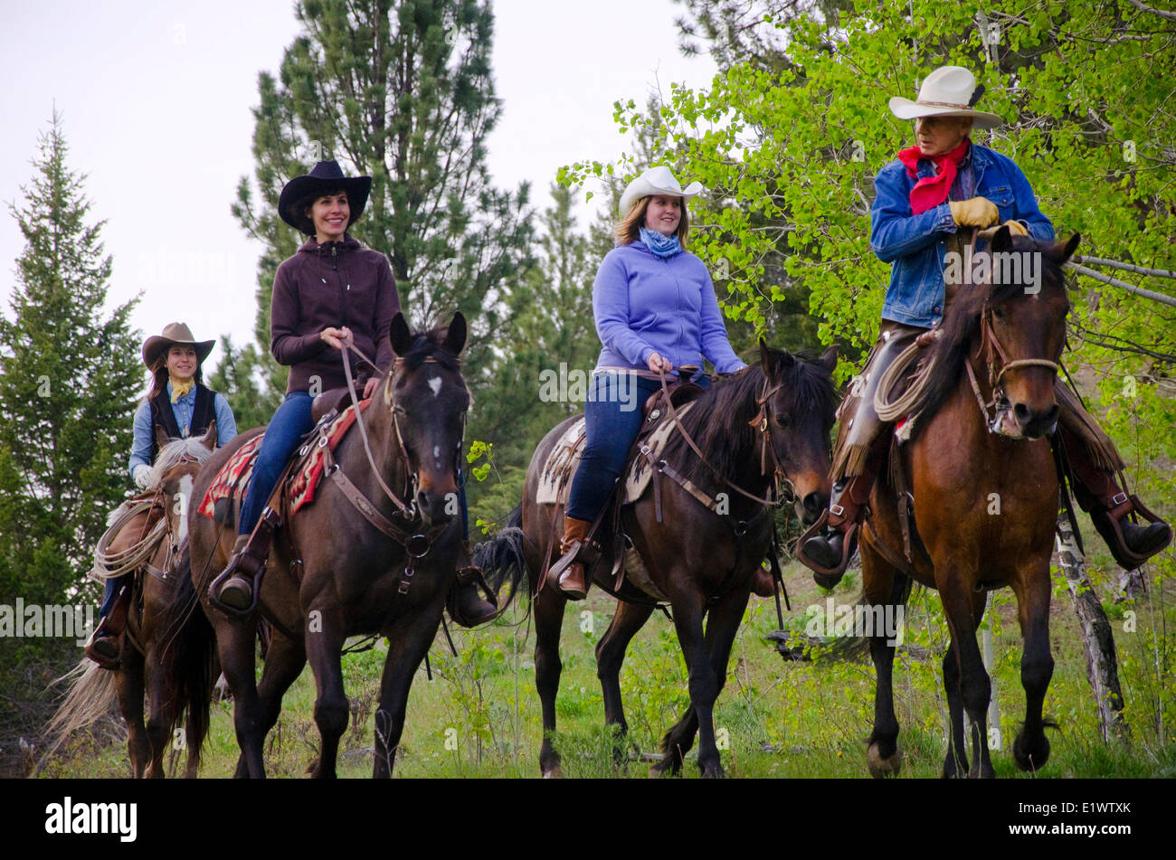 Cowgirls riding horses hi-res stock photography and images - Alamy