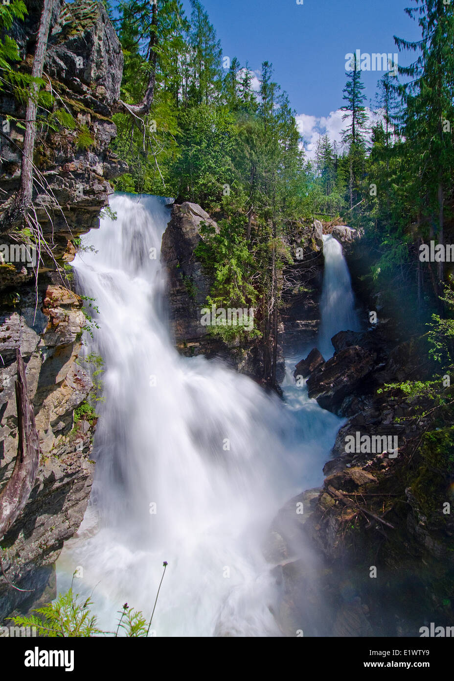 Frog Falls, near Three Valley Gap, British Columbia, Canada Stock Photo ...