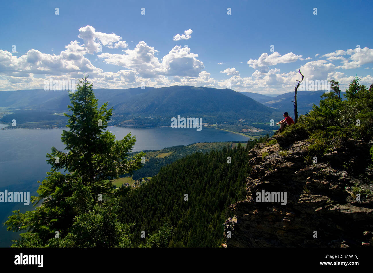 Bastion Mountain Lookout, near Salmon Arm, British Columbia, Canada. MR ...