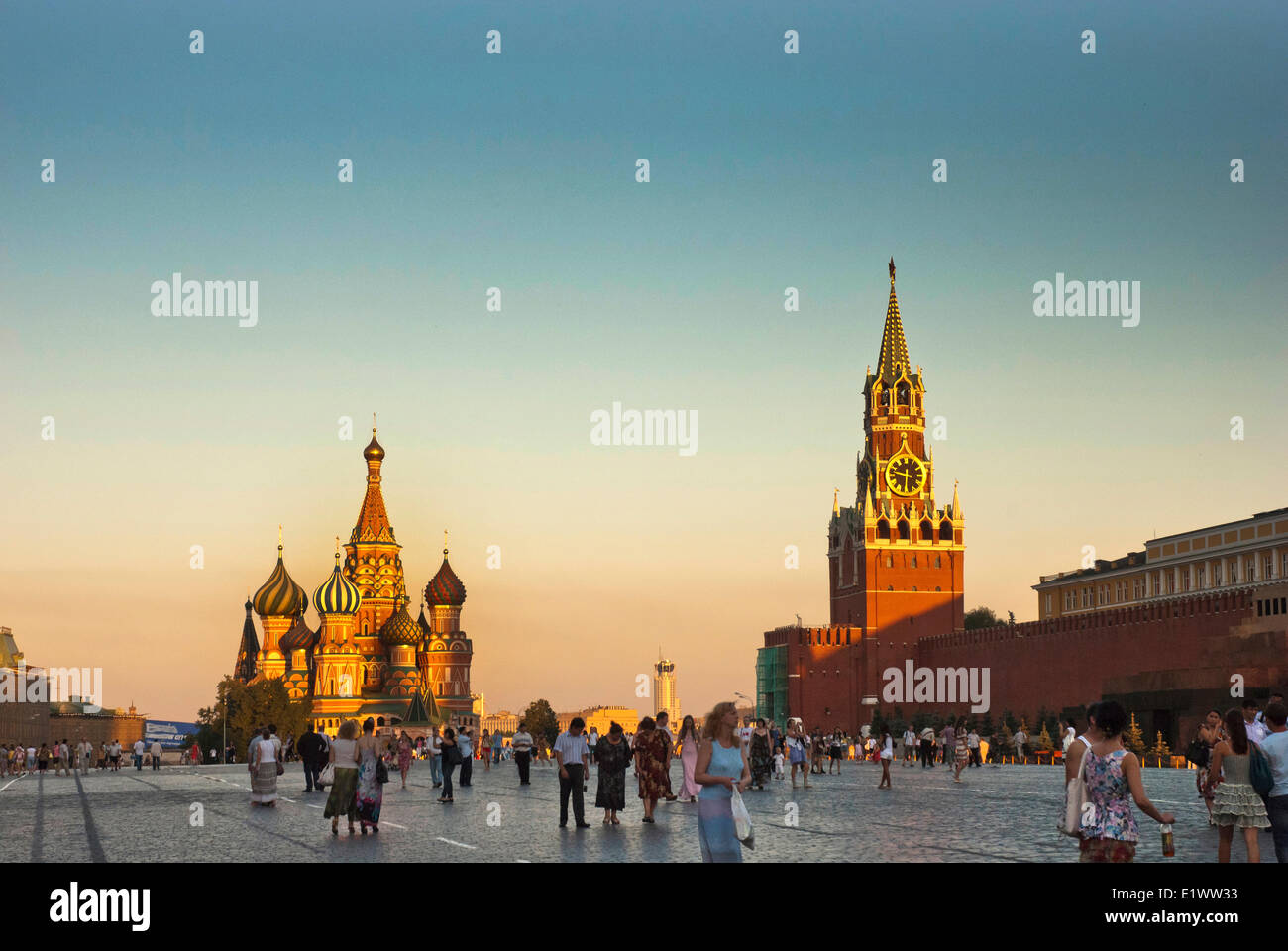 People walking on Red Square in Moscow, Russia Stock Photo - Alamy