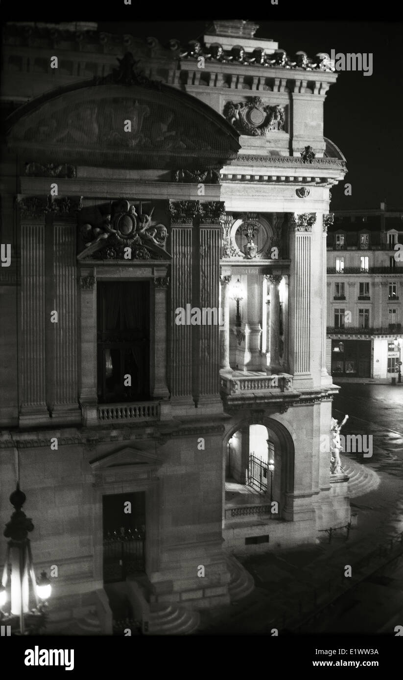 Grand Opera building illuminated at night, Paris, France Stock Photo ...