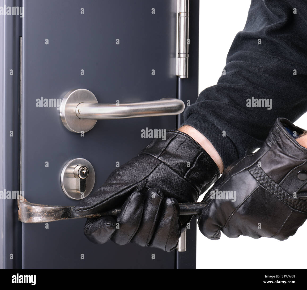 breaking into a steel door Stock Photo - Alamy