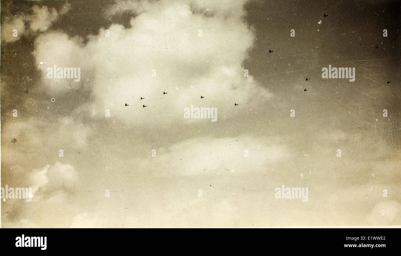 This image reflects the intensity of aerial combat during World War I ...