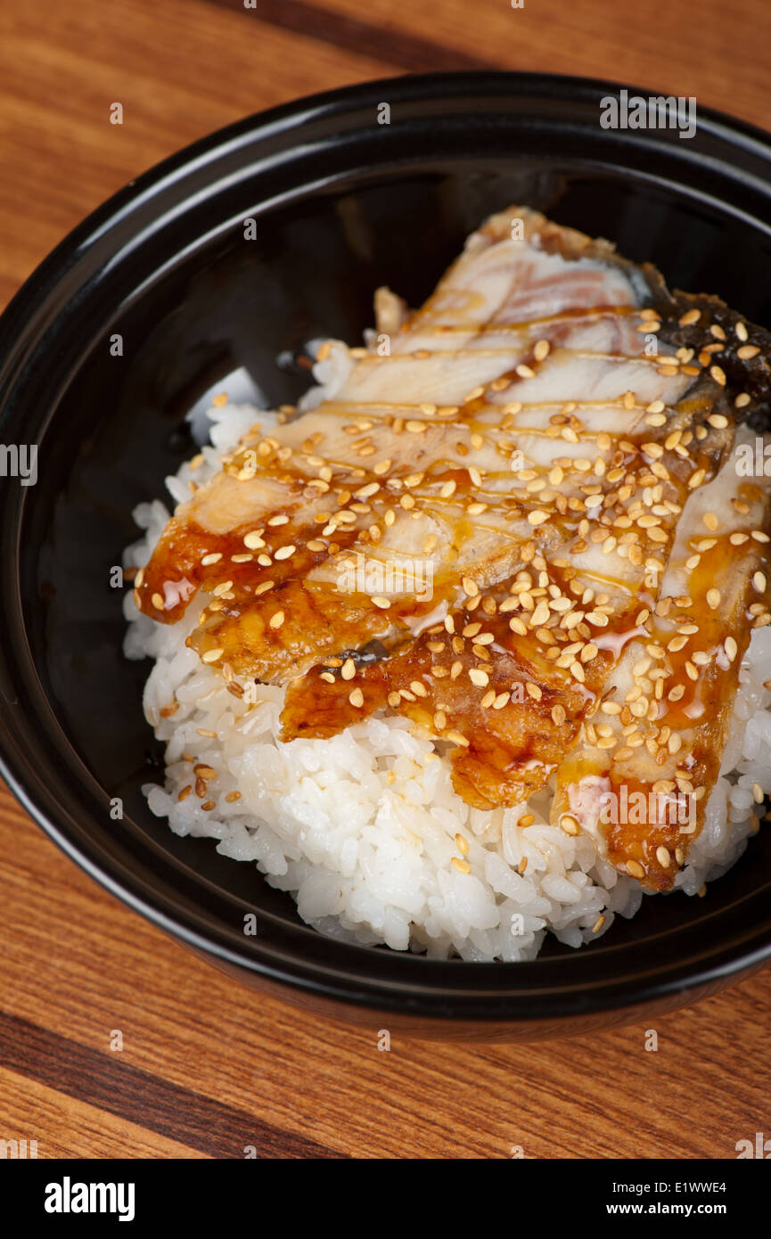 eel with rice Stock Photo - Alamy