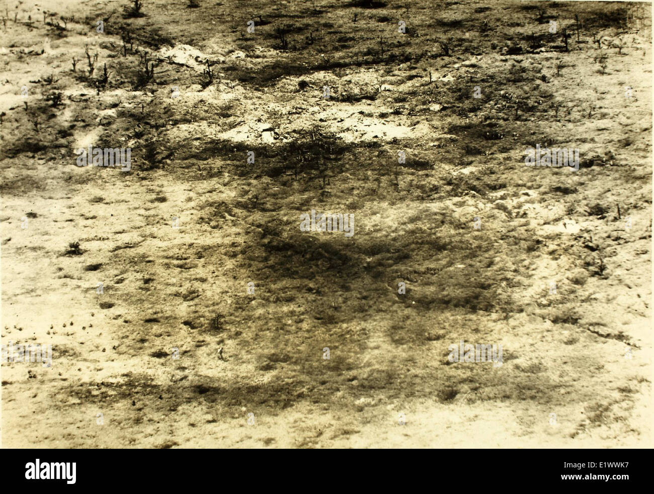 This aerial view from World War I provides a unique perspective of the ...