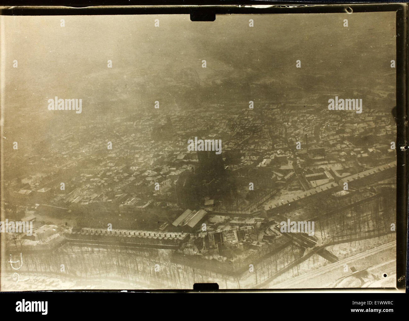 This aerial view from World War I offers a unique perspective on the ...