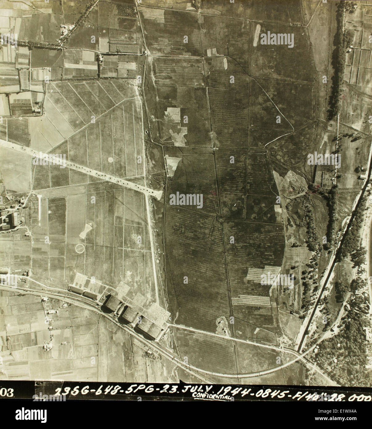 This aerial view, taken during World War I, showcases the landscape of ...