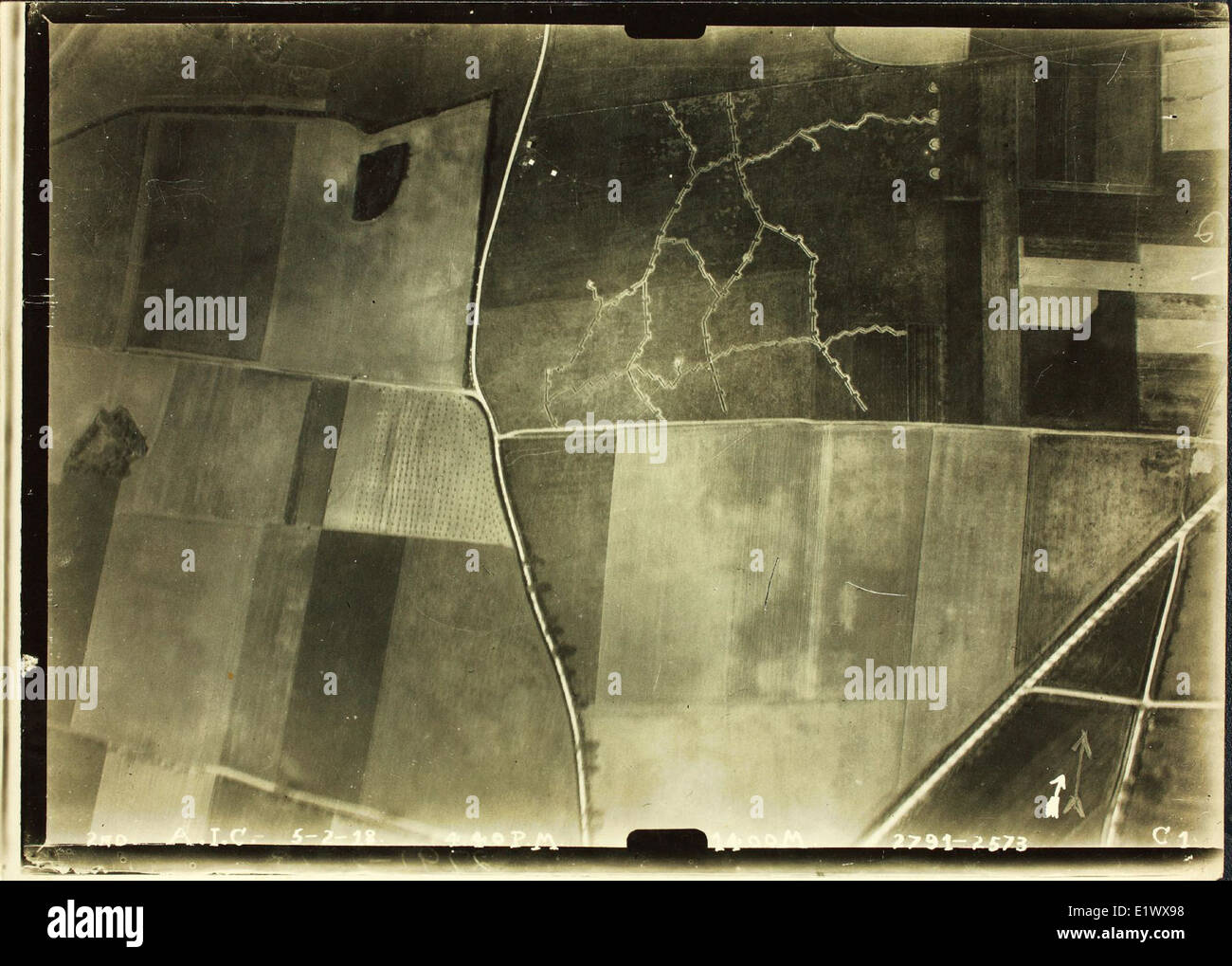 This aerial view captures key moments of World War I, showcasing the ...