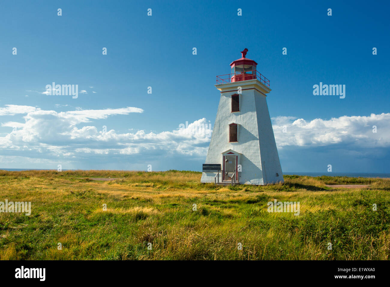 Cape Egmont Lighthouse, Cape Egmont, Prince Edward Island, Canada Stock ...