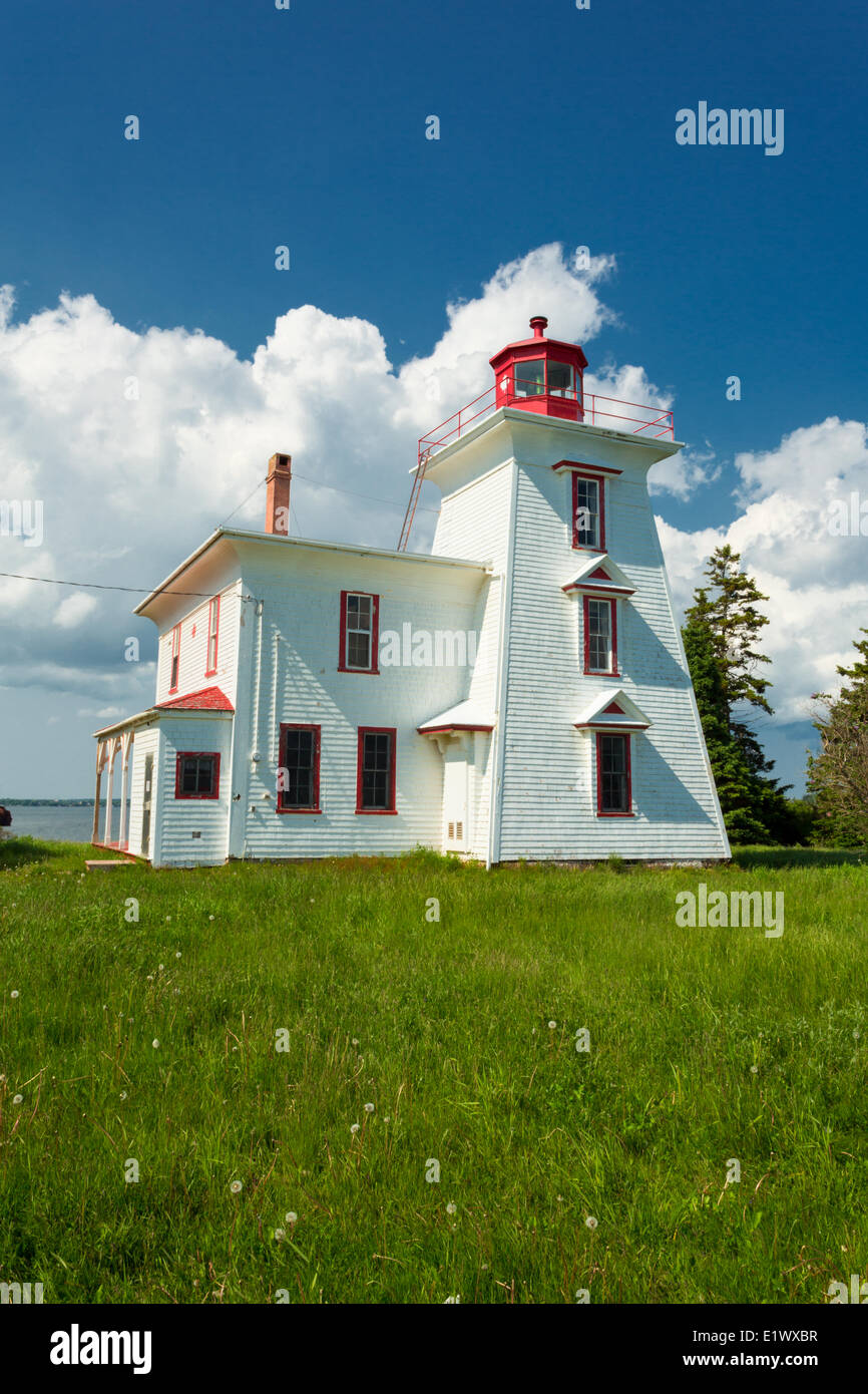Blockhouse lighthouse, Prince Edward Island, Canada Stock Photo - Alamy