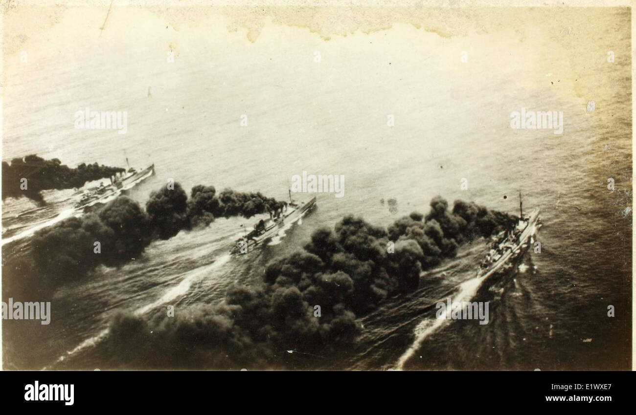 This aerial view from World War I shows the battlefields and trenches ...
