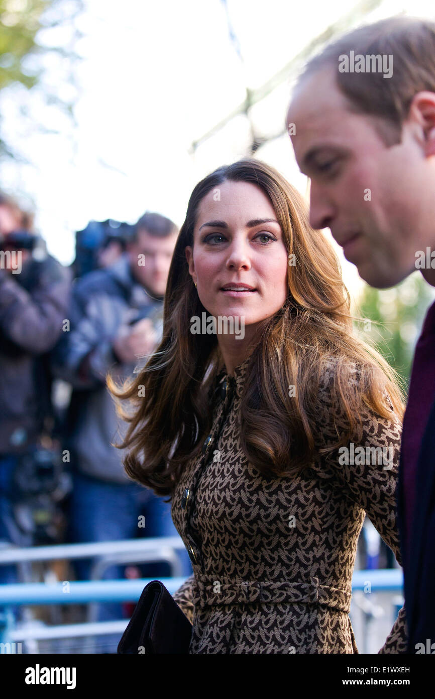 UK, London : The Duke and Duchess of Cambridge arrive at Only Connect ...
