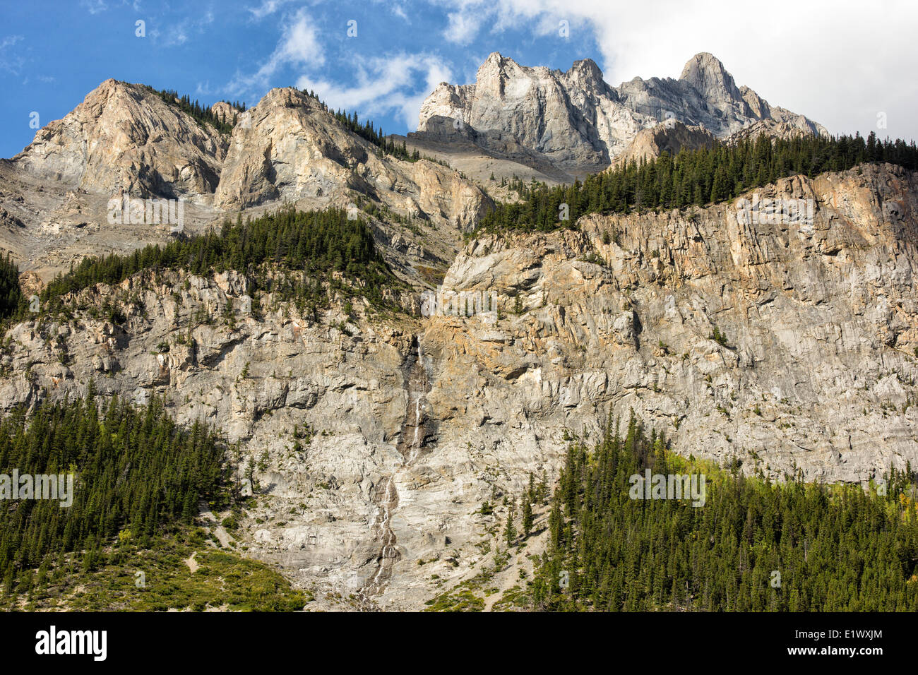 Waterfall, Cascade Mountain, Banff National Park, Alberta, Canada Stock Photo - Alamy