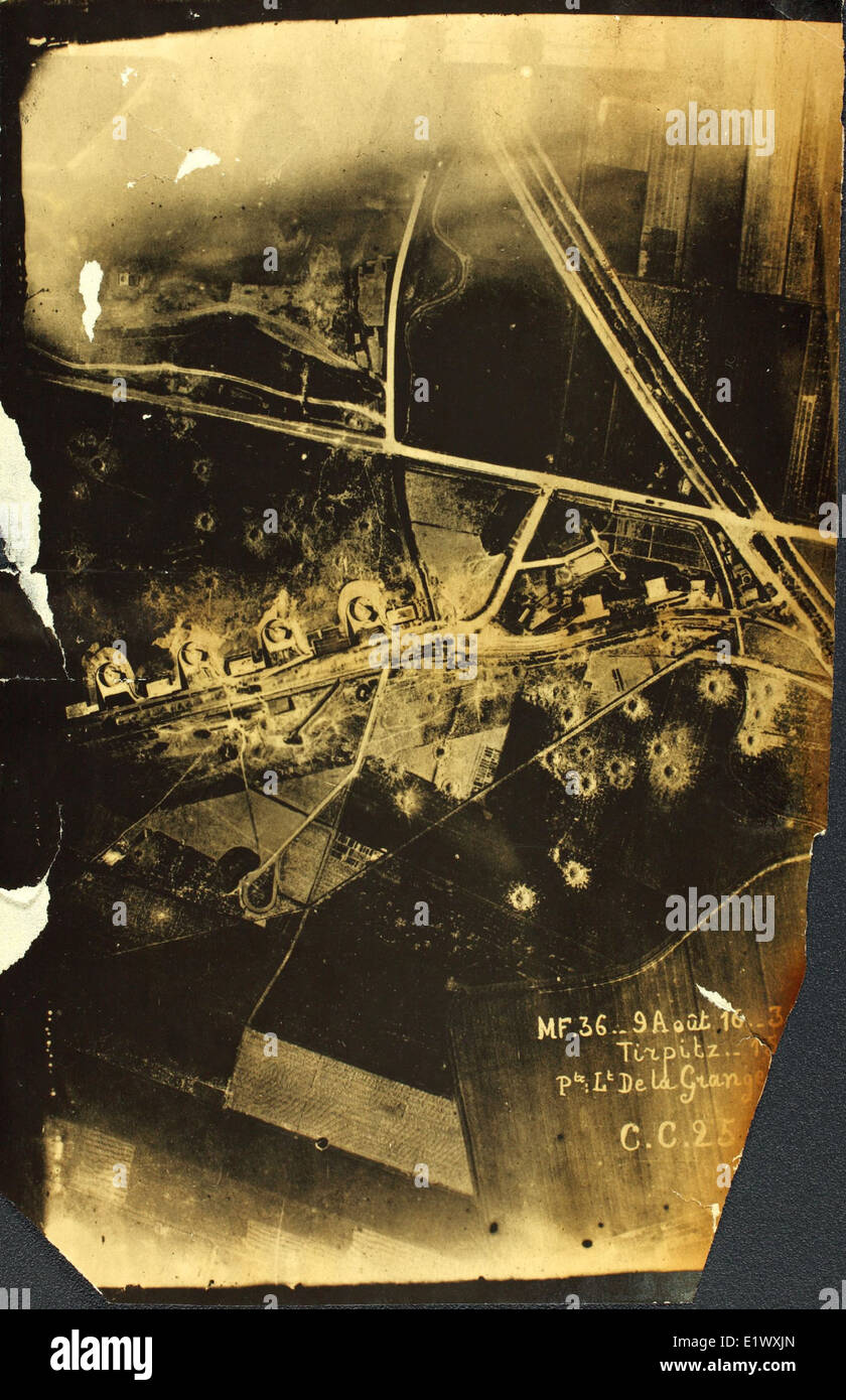 This aerial view from World War I (1914-1918) captures the scale of ...