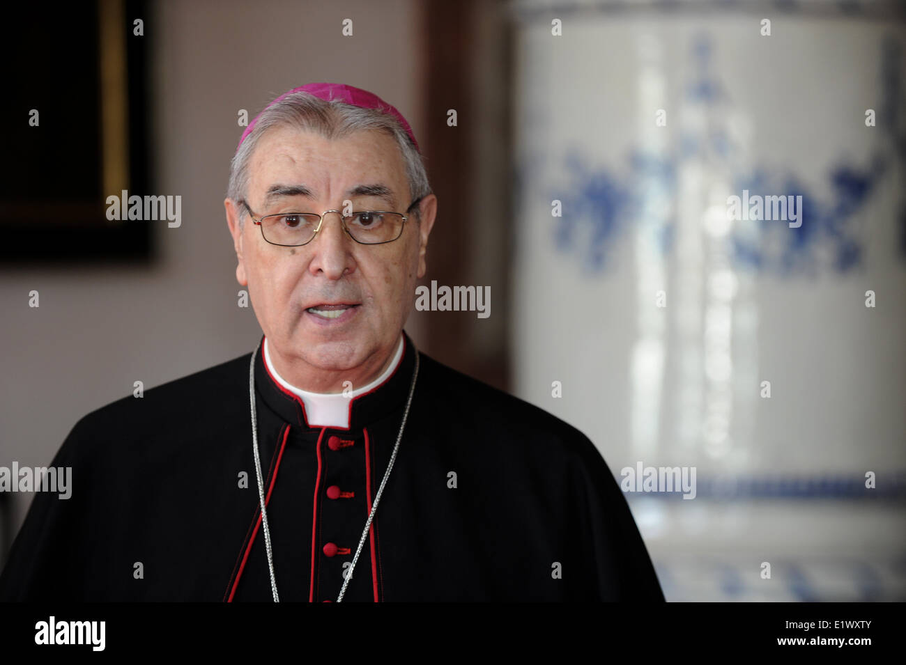 The archbishop Giuseppe Leanza (pictured) and bishop from Litomerice ...