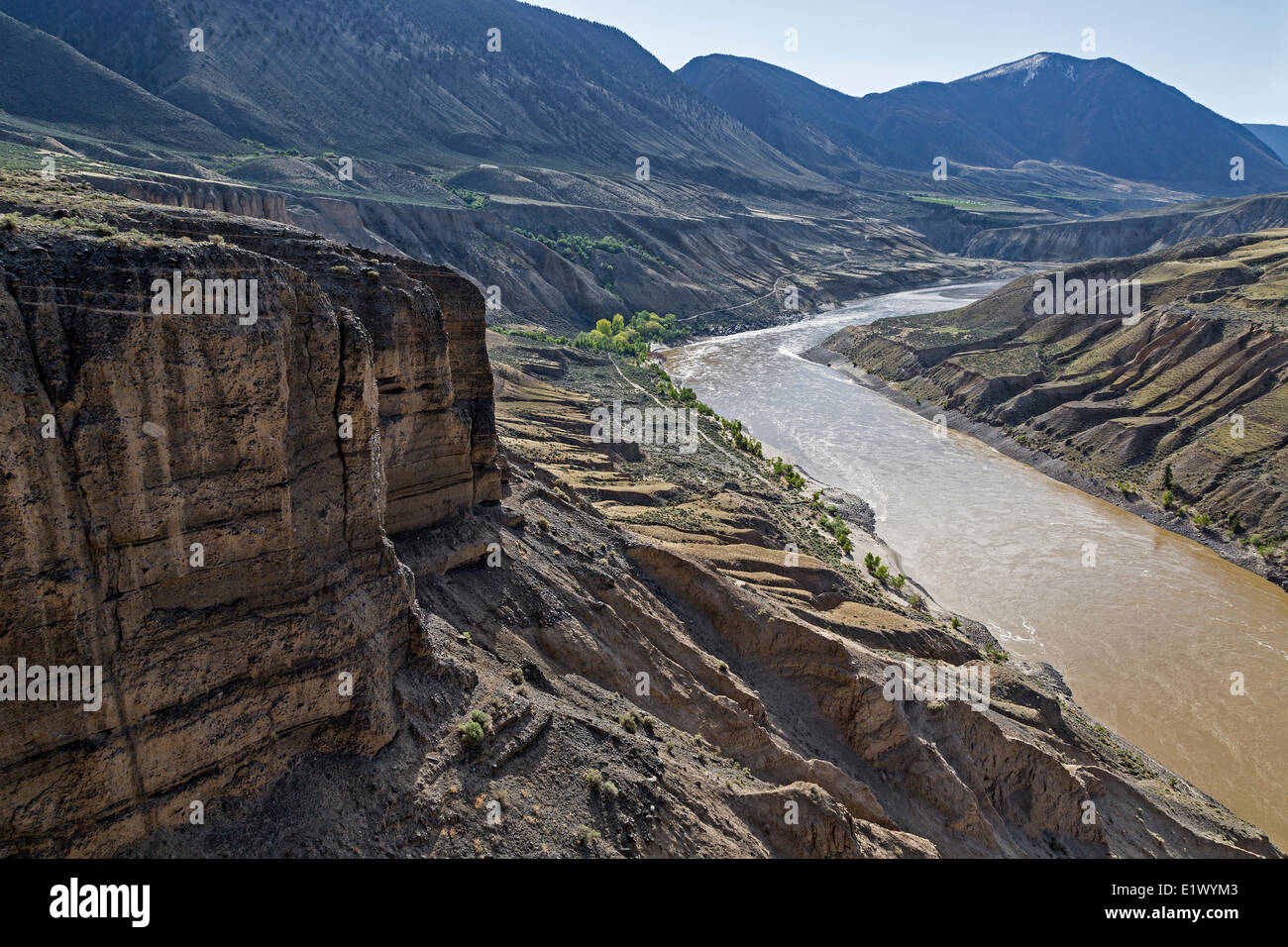 British Columbia, Canada, BC Grasslands, mid-Fraser River Canyon ...