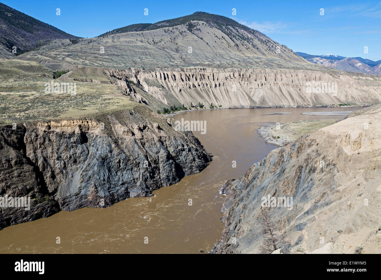 British Columbia, Canada, BC Grasslands, mid-Fraser River Canyon ...
