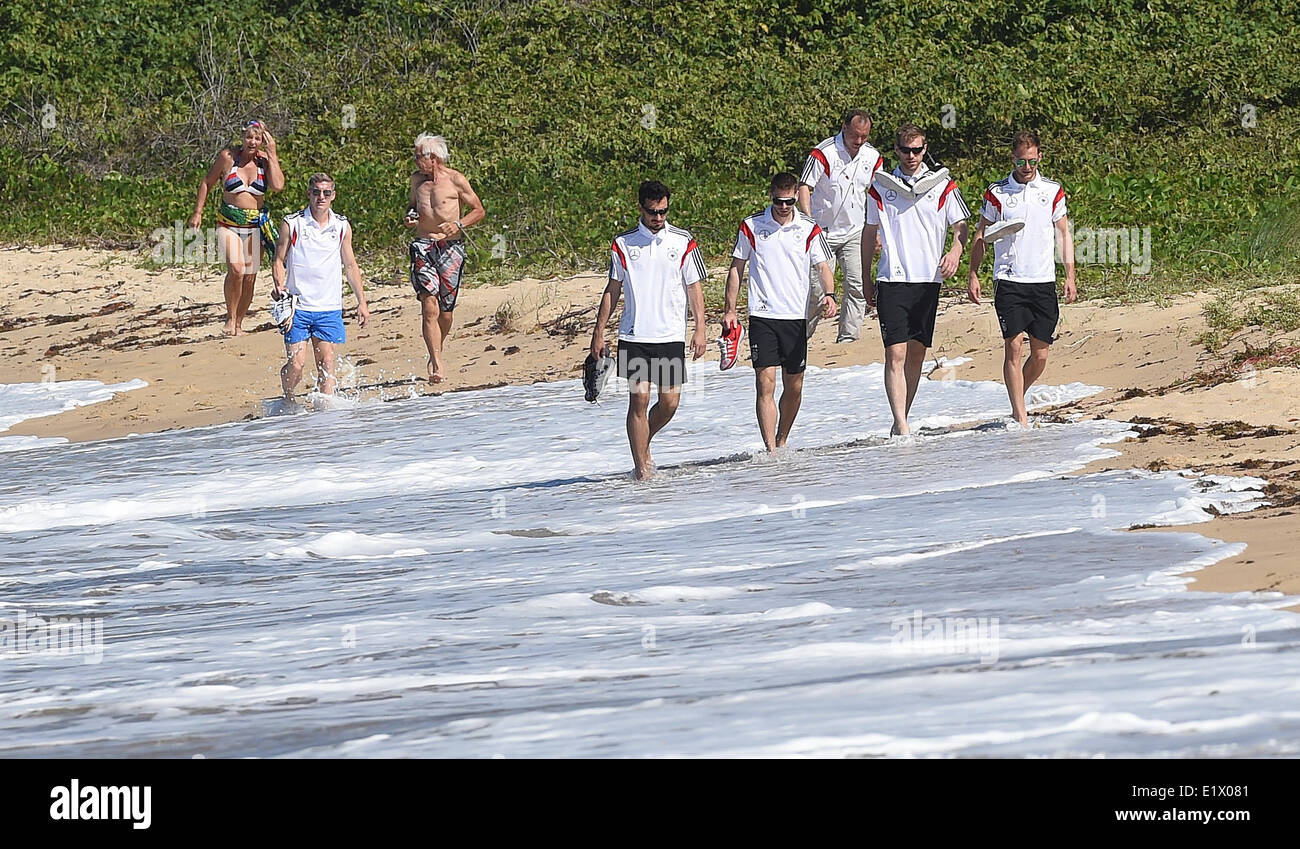 Santo Andre, Brazil. 10th June, 2014. German national soccer players ...