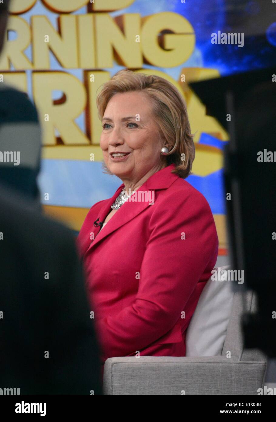 New York, NY, USA. 10th June, 2014. Hillary Clinton at talk show ...