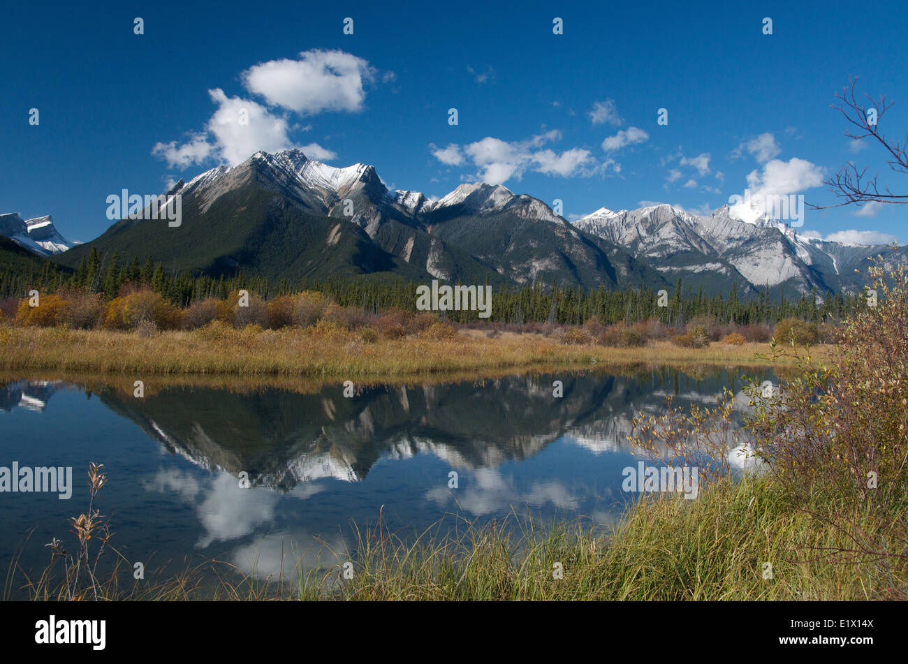 Scenic of Rocky Mountains along Hwy. 16 (Yellowhead Highway), Jasper ...