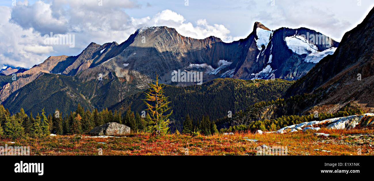 Autumn at Jumbo Pass in the Purcell Mountains, looking east towards ...