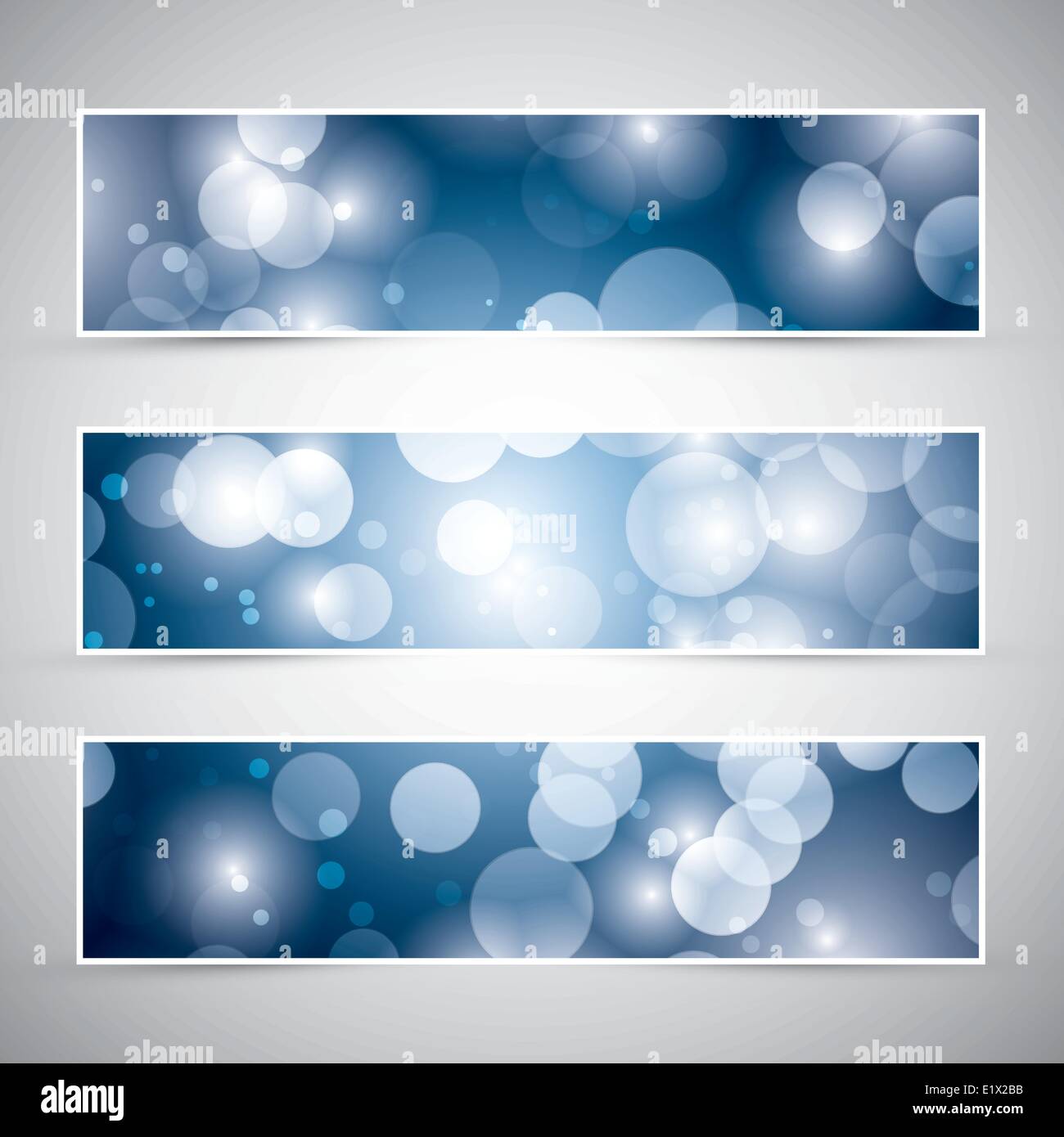 Three blue color lights banners vector eps10 Stock Vector Image & Art ...