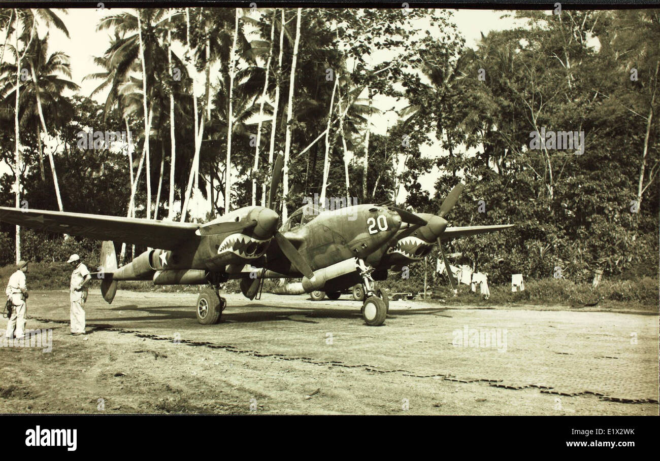 P-38F serial 42-12621 of the 39th Fighter Squadron, 35th FG Stock Photo ...
