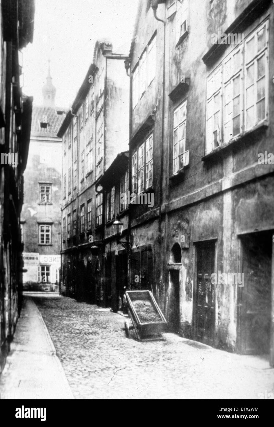 Jewish quarter of Prague, former Jewish ghetto of the Old town. c. 1920 ...