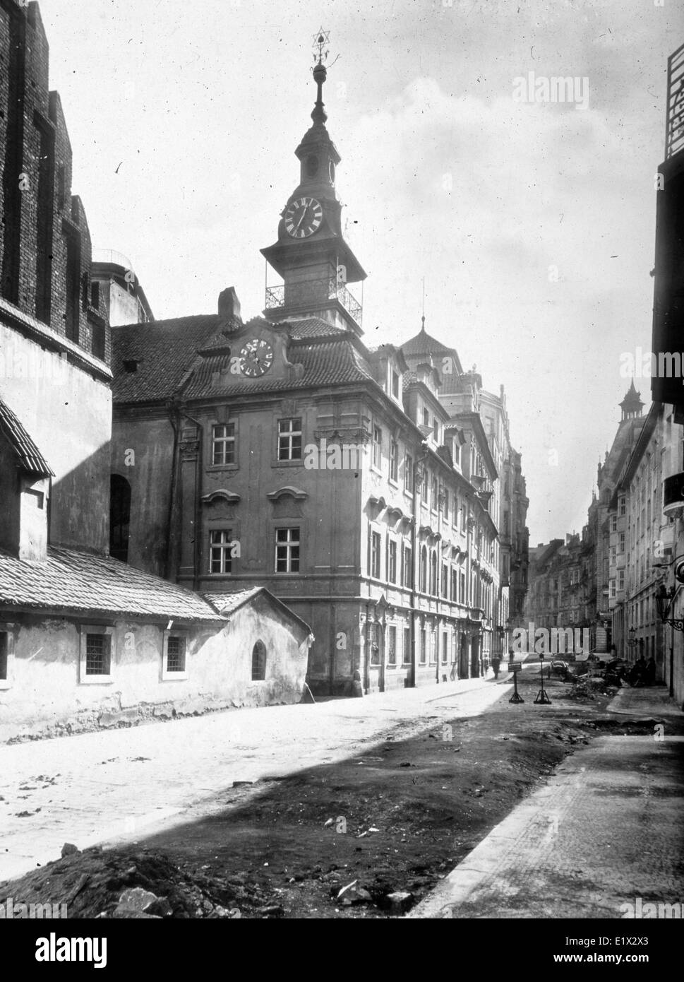 Jewish quarter of Prague, former Jewish ghetto of the Old town. c. 1920 ...