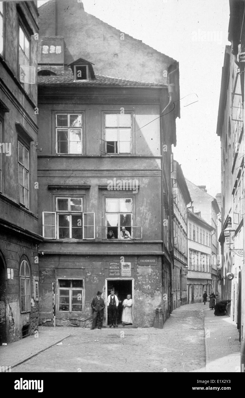 Jewish quarter of Prague, former Jewish ghetto of the Old town. c. 1920 ...