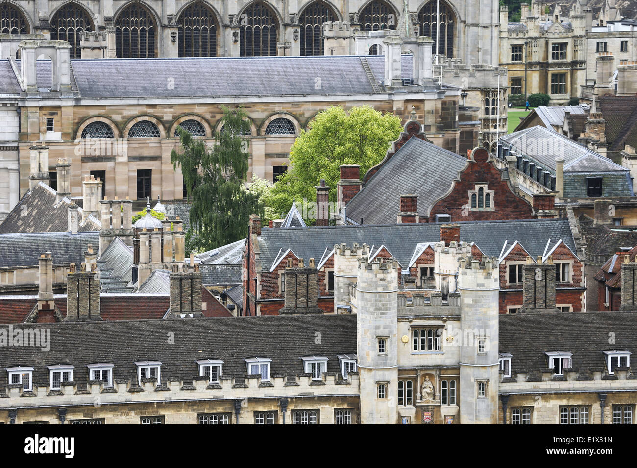 Chapel cambridge roof rooftop hi-res stock photography and images - Alamy