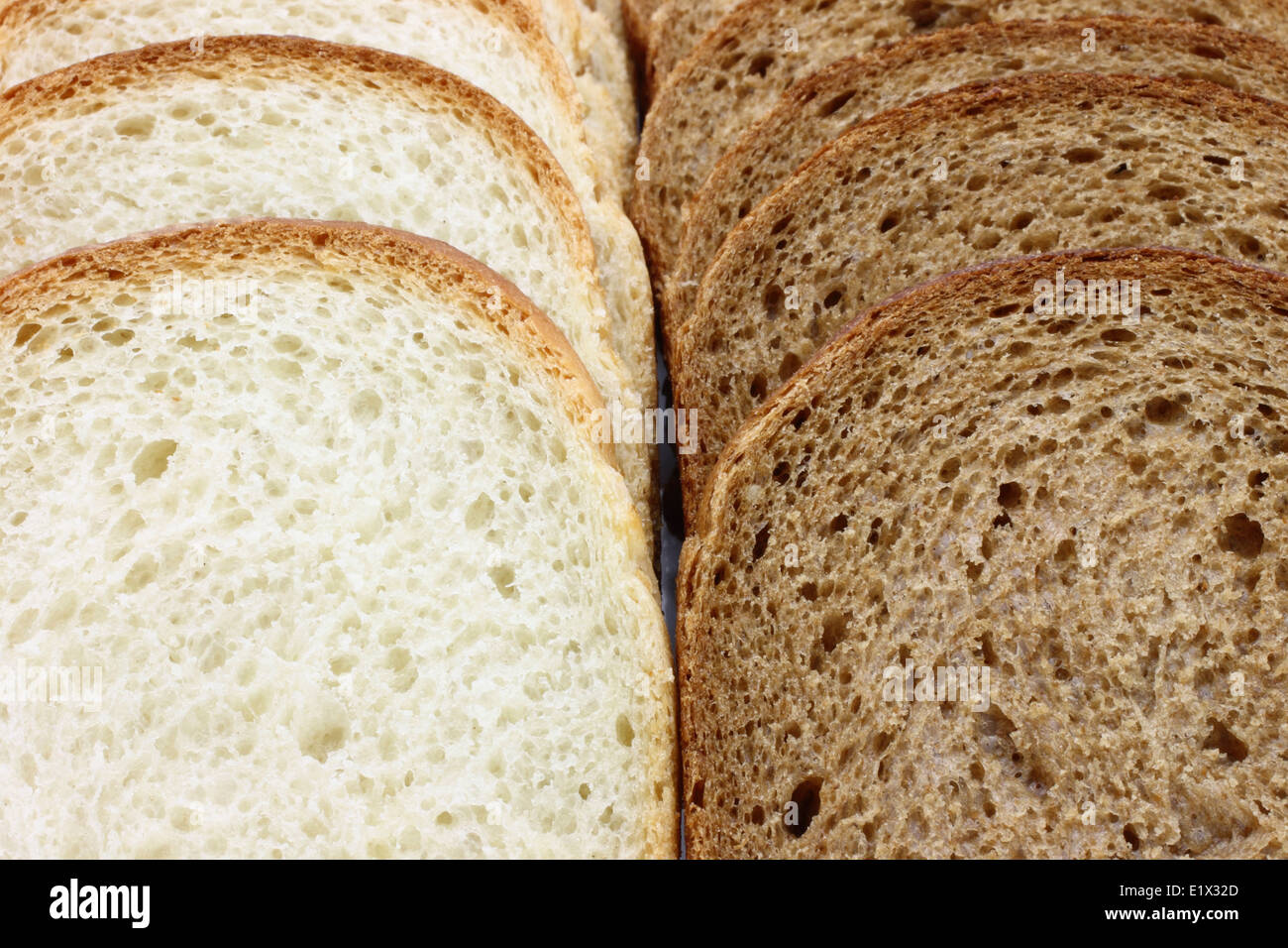 Cut bread close-up Stock Photo - Alamy