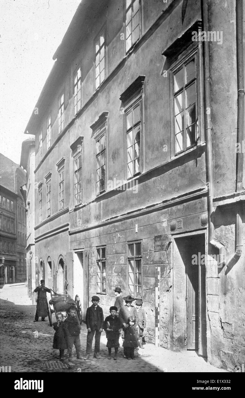 Jewish quarter of Prague, former Jewish ghetto of the Old town. c. 1920 ...