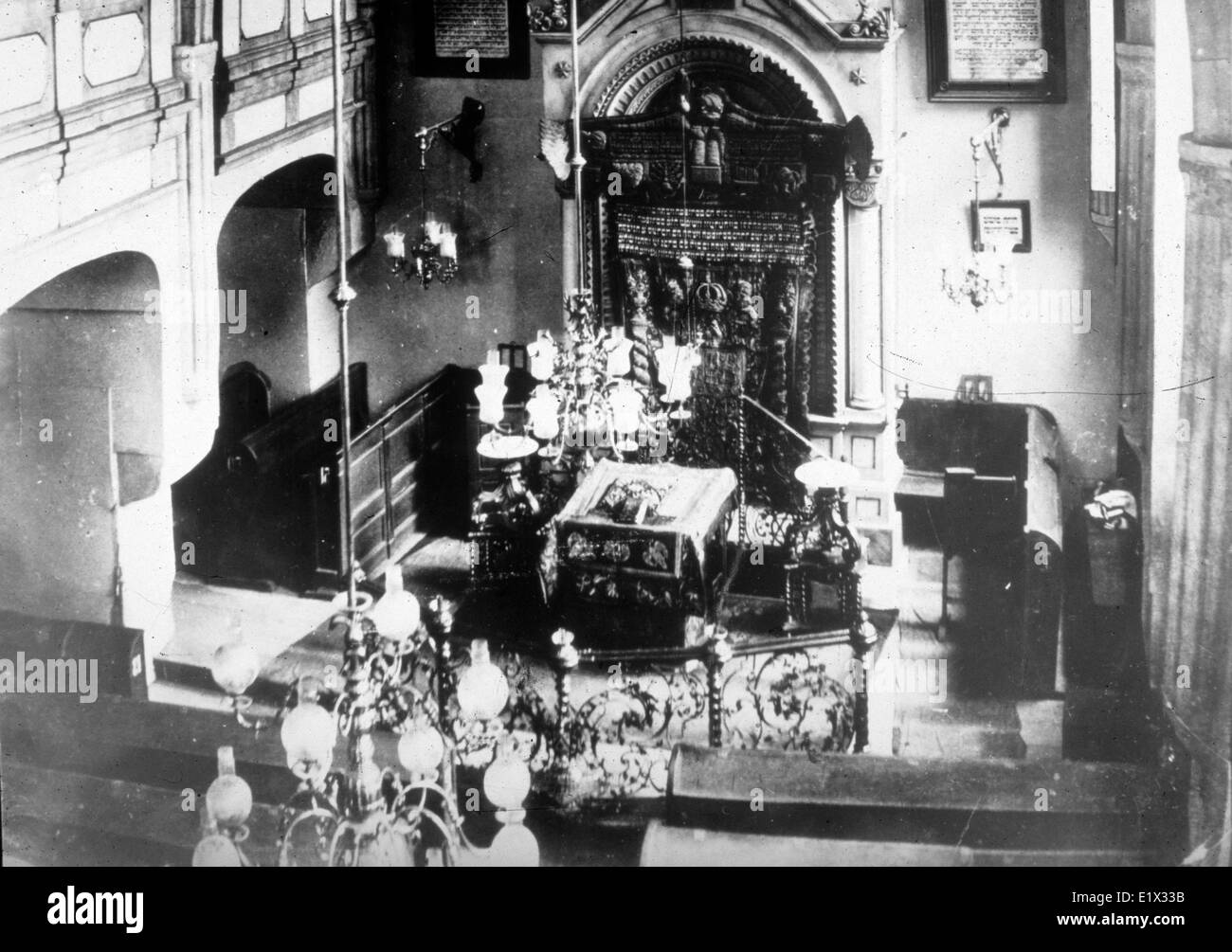 Jewish quarter of Prague, former Jewish ghetto of the Old town. c. 1920 ...