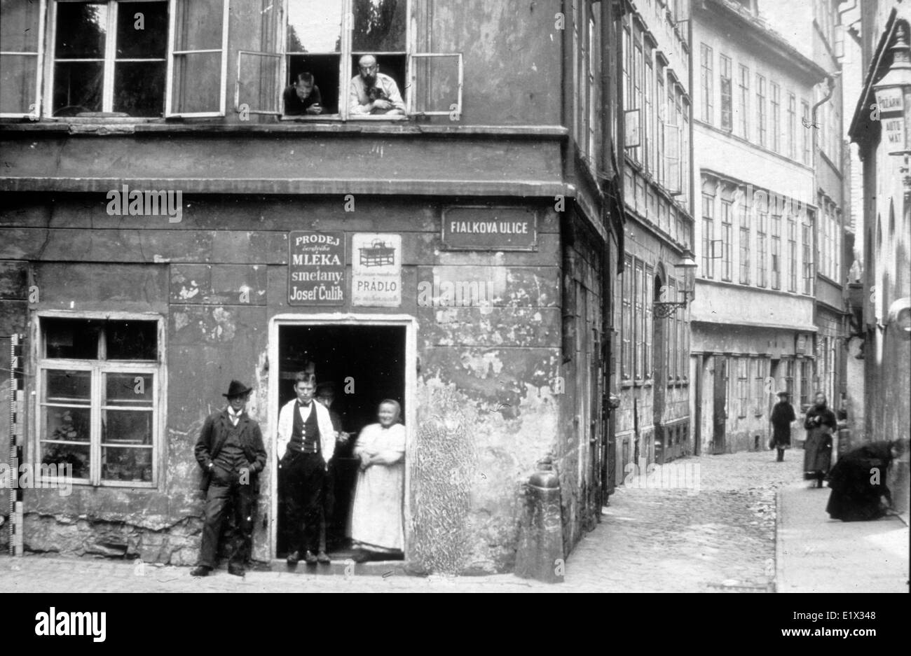 Jewish quarter of Prague, former Jewish ghetto of the Old town. c. 1920 ...