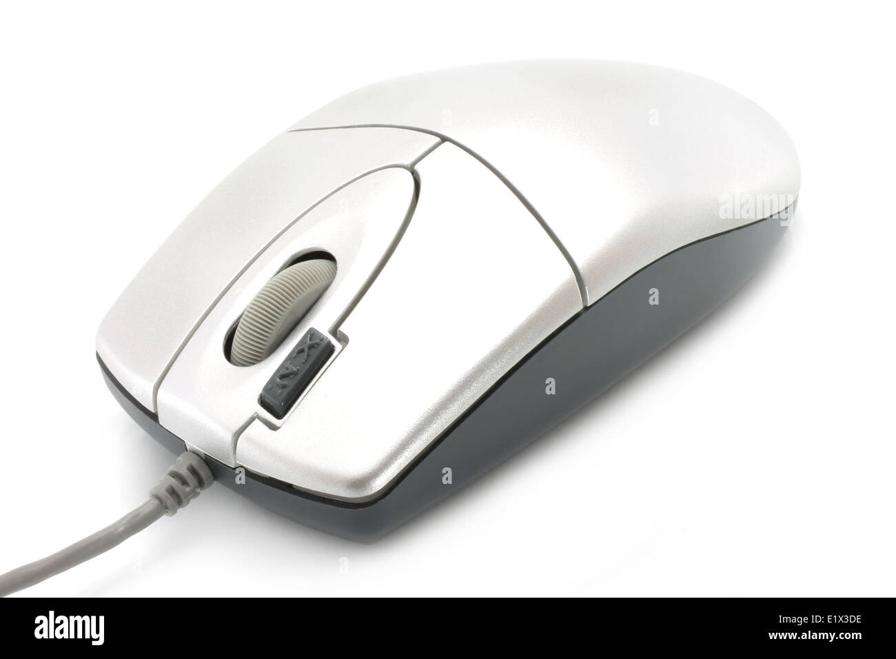 Computer mouse close-up on a white background Stock Photo - Alamy