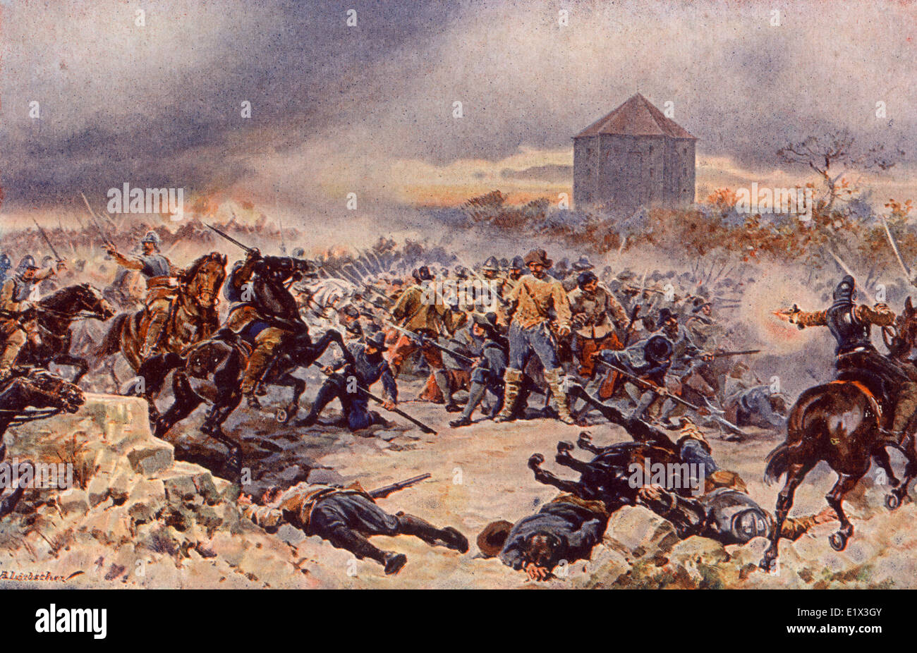 The battle on the White Mountain near Prague. 1620. Die Schlacht am ...