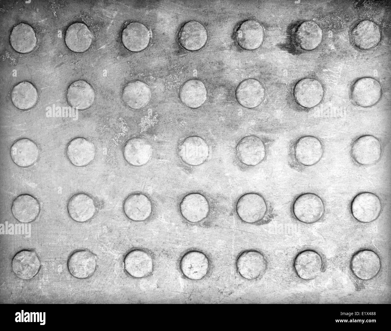 Metal diamond plate background Black and White Stock Photos & Images ...