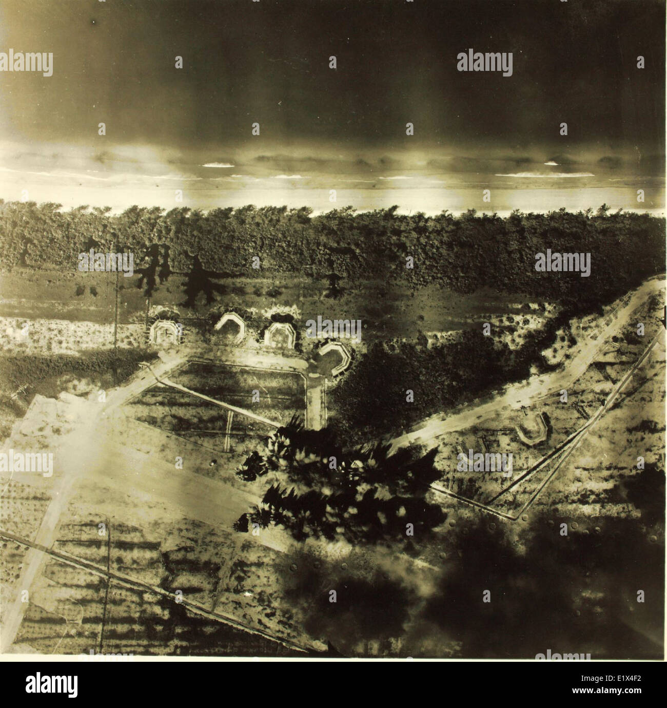 This map or document depicts the target areas of the 5th Air Force ...