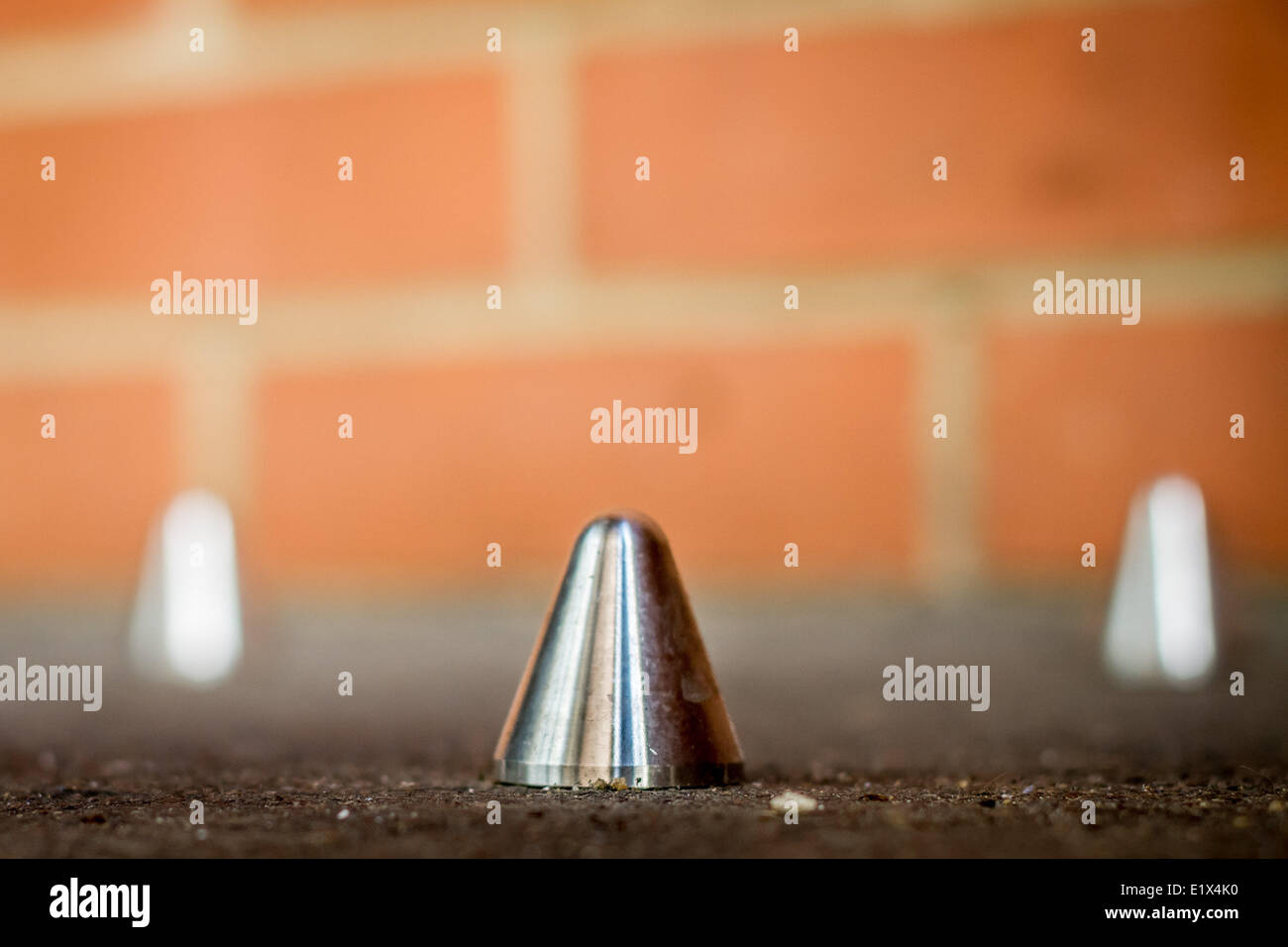 London, UK. 10th June 2014. Anti-Homeless Spikes outside Southwark ...