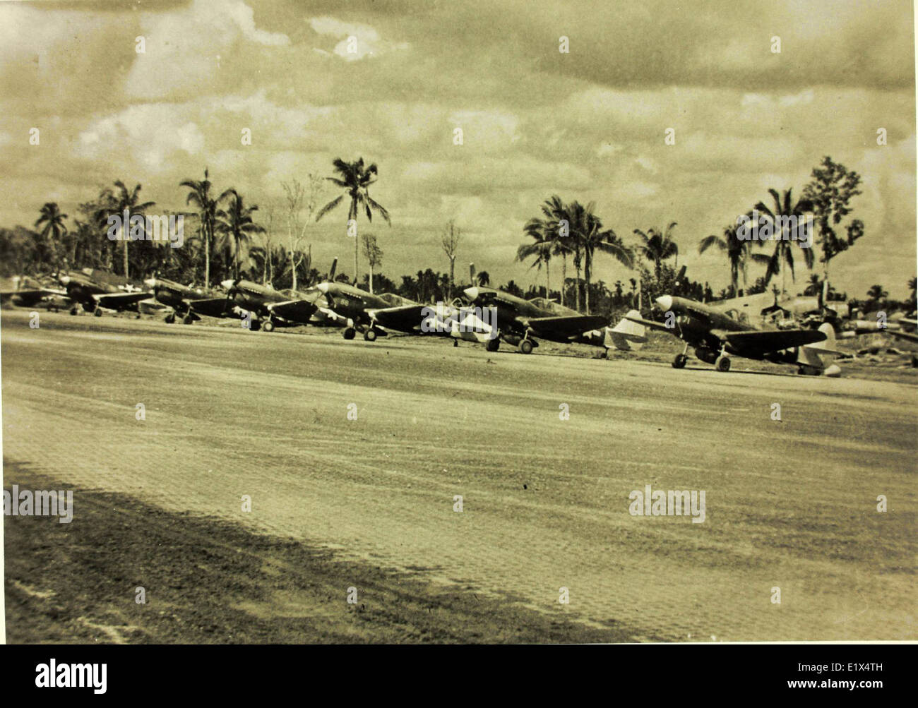 The Curtiss P-40 Warhawk, used by the 72nd Tactical Recon Group during ...