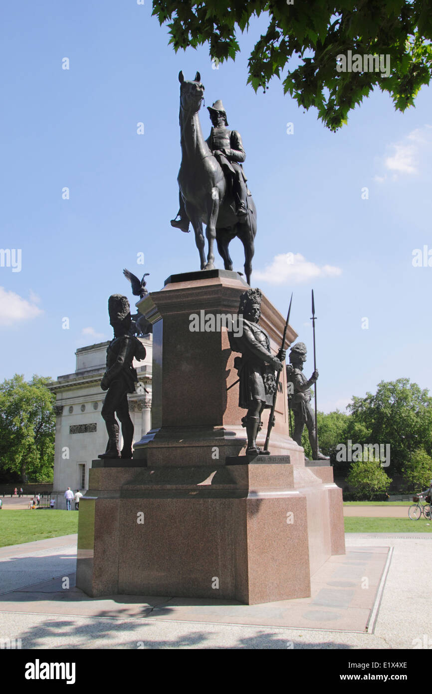 Duke of Wellington statue Hyde Park Corner London Stock Photo - Alamy