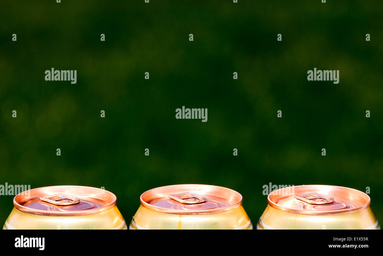 Metal beer can, unopened, alcohol and drink theme Stock Photo - Alamy